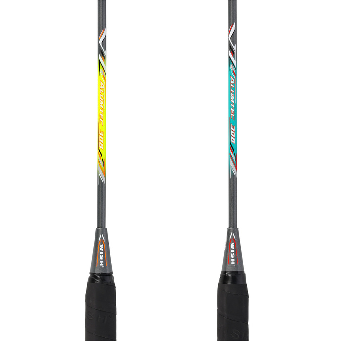 Zestaw rakiet do badmintona Wish ALUMTEC 308 (Czerwony i Limonkowy ...